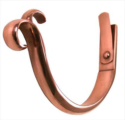 Hanger Copper 6" Half Round European Double Open Curl